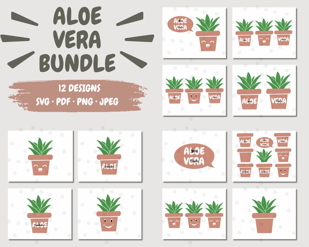 ALOE You VERA Much SVG, Plant Pal Svg, Earth Day Svg, Aloe Beautiful ...
