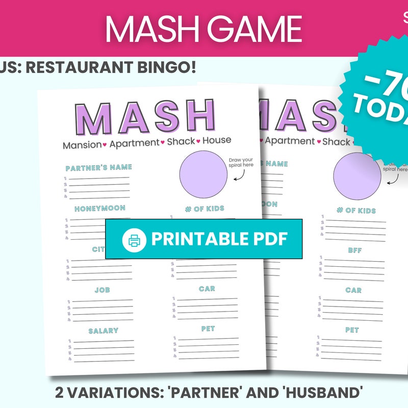 Mash Game - Etsy