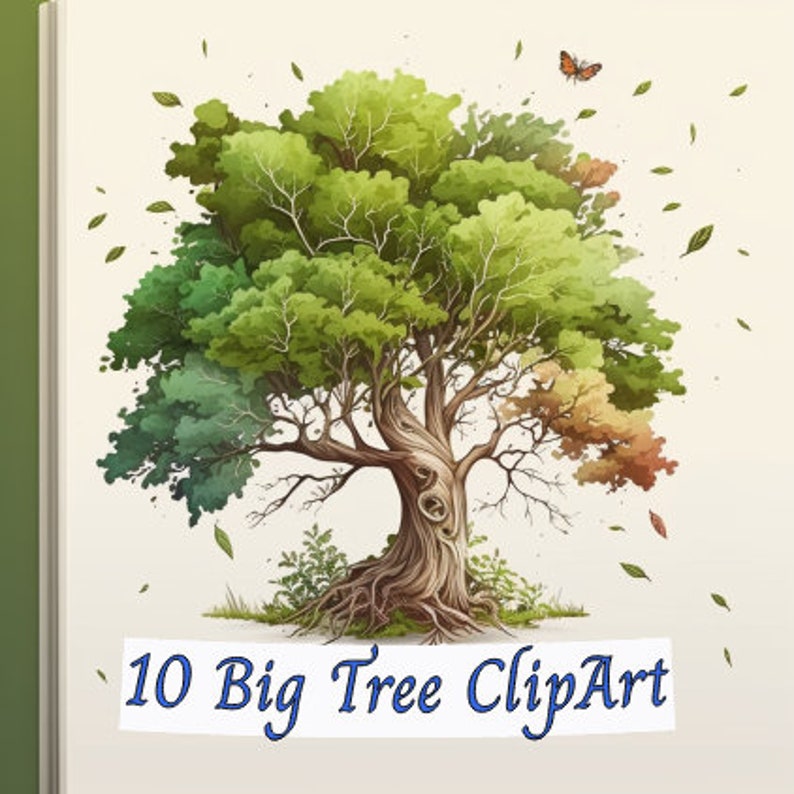 10 Stunning Big Tree Clip Art Designs for Your Creative - Etsy