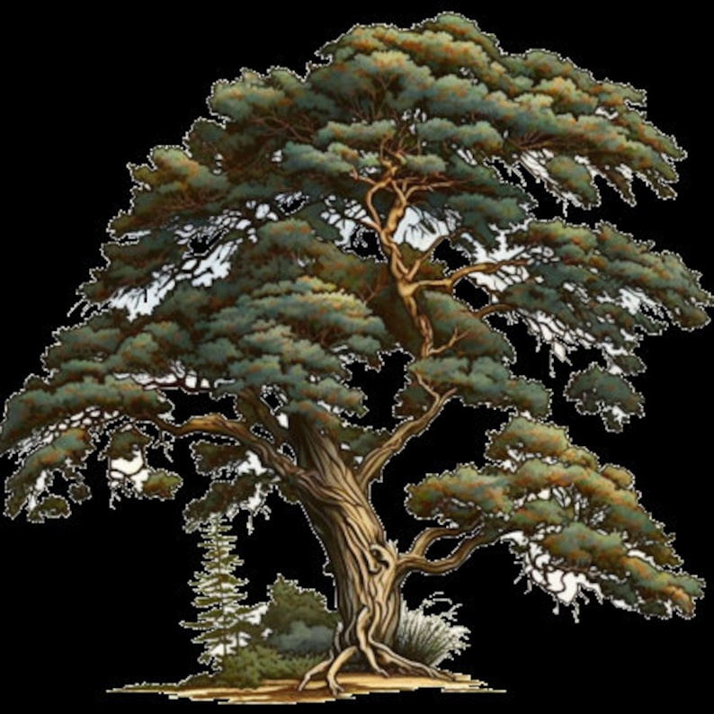 10 Stunning Big Tree Clip Art Designs for Your Creative Projects - Etsy