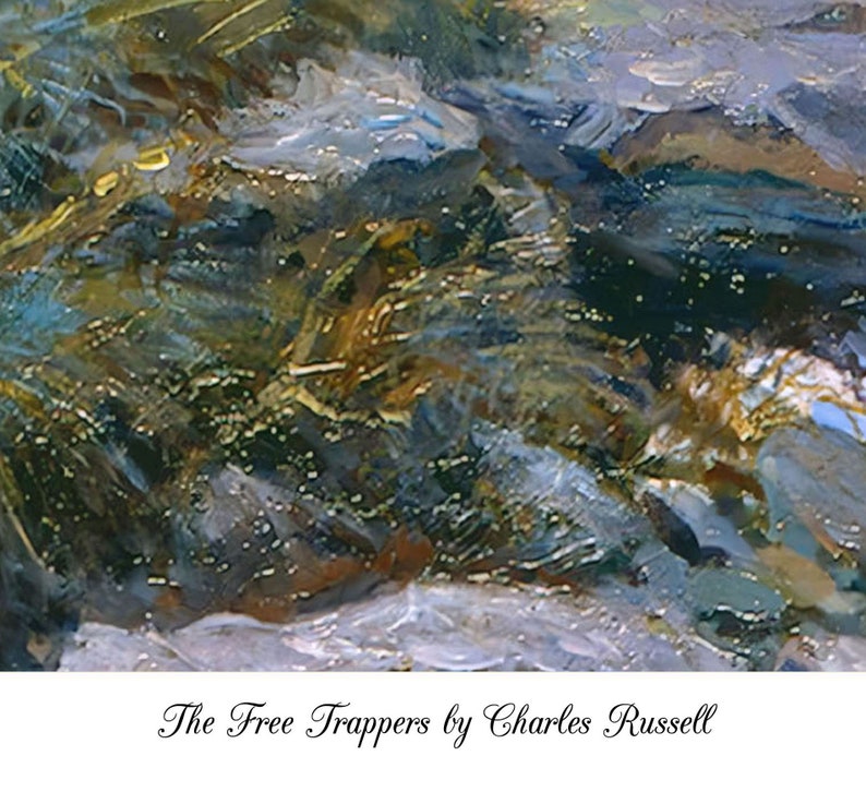 The Free Trappers by Charles Russell; 18x24" Ready-to-frame Print ...
