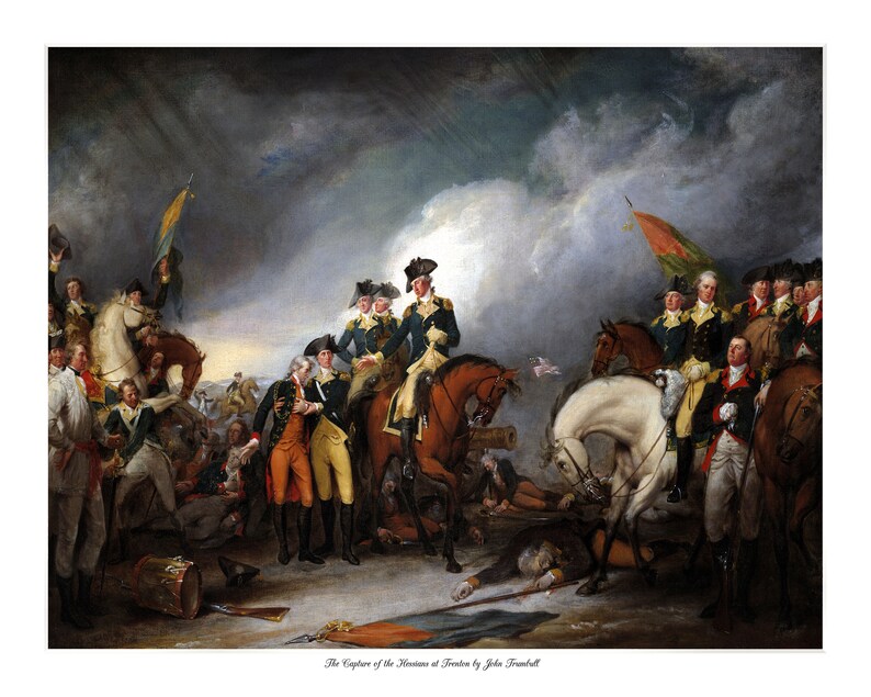 The Capture of the Hessians at Trenton by John Trumbull; 18x24" Ready ...