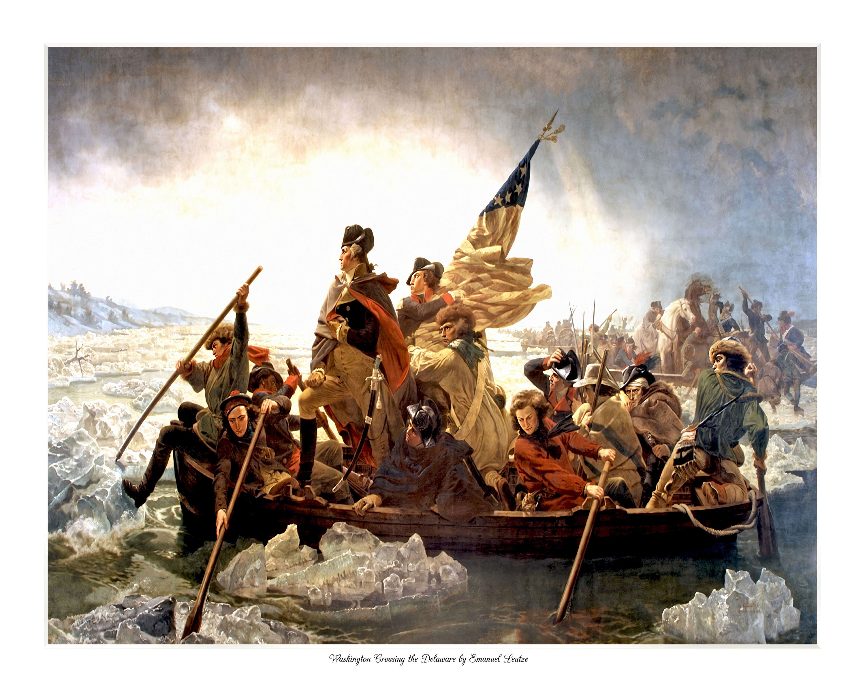 Washington Crossing the Delaware by Emanuel Leutze; 18x24" Ready-to ...