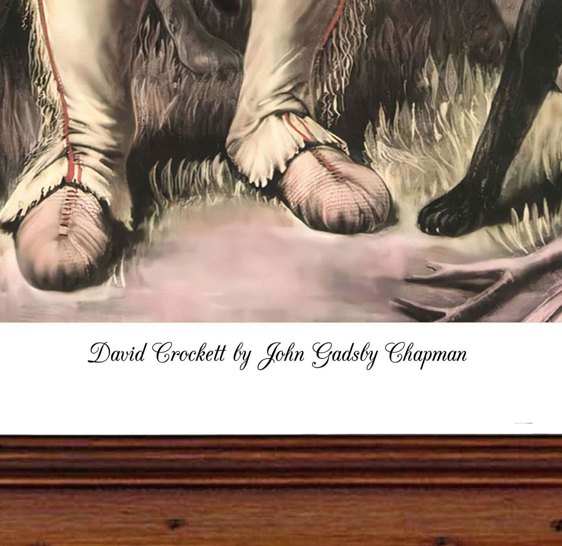 David Crockett by John Gadsby Chapman; 18x24" Ready-to-frame Print ...
