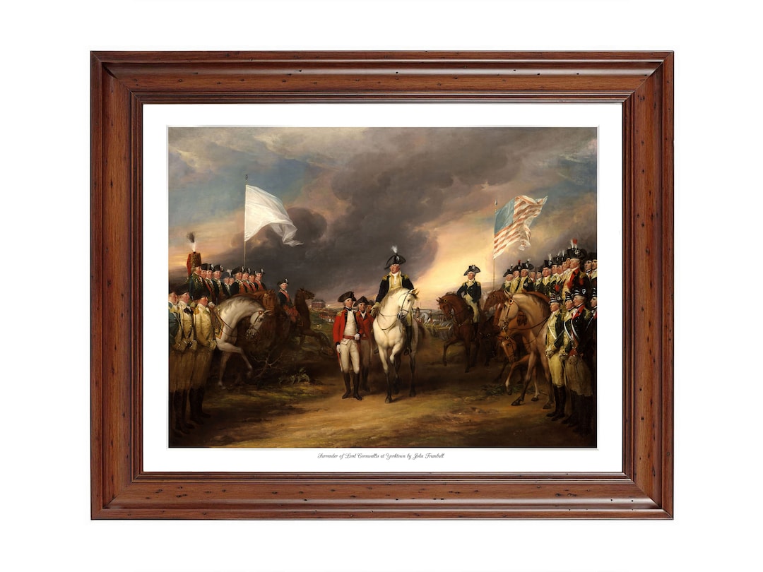 Surrender of Lord Cornwallis at Yorktown by John Trumbull; 18x24" Ready ...