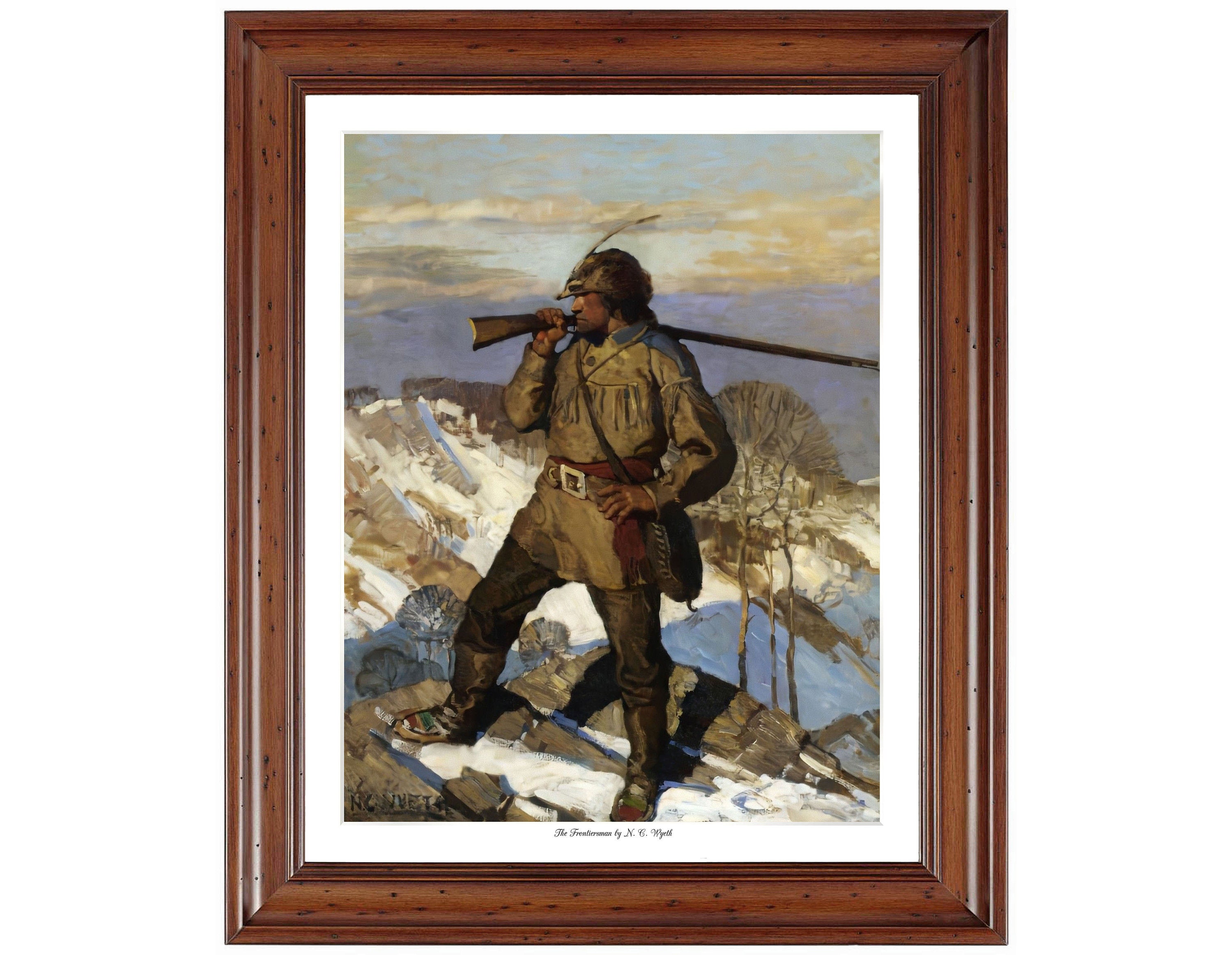 The Frontiersman by N. C. Wyeth; 18x24" Ready-to-frame Print (picture Frame Not Included) - Etsy