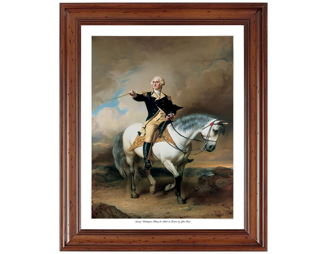 Washington Taking the Salute at Trenton by John Faed; 18x24" Ready-to ...