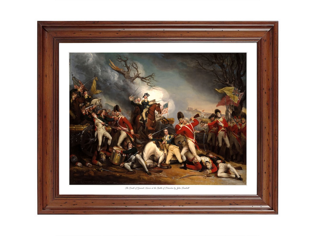 The Death of General Mercer at the Battle of Princeton by John Trumbull ...