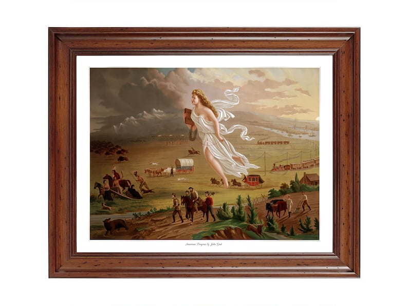 American Progress by John Gast; 18x24" Ready-to-frame Print (picture ...