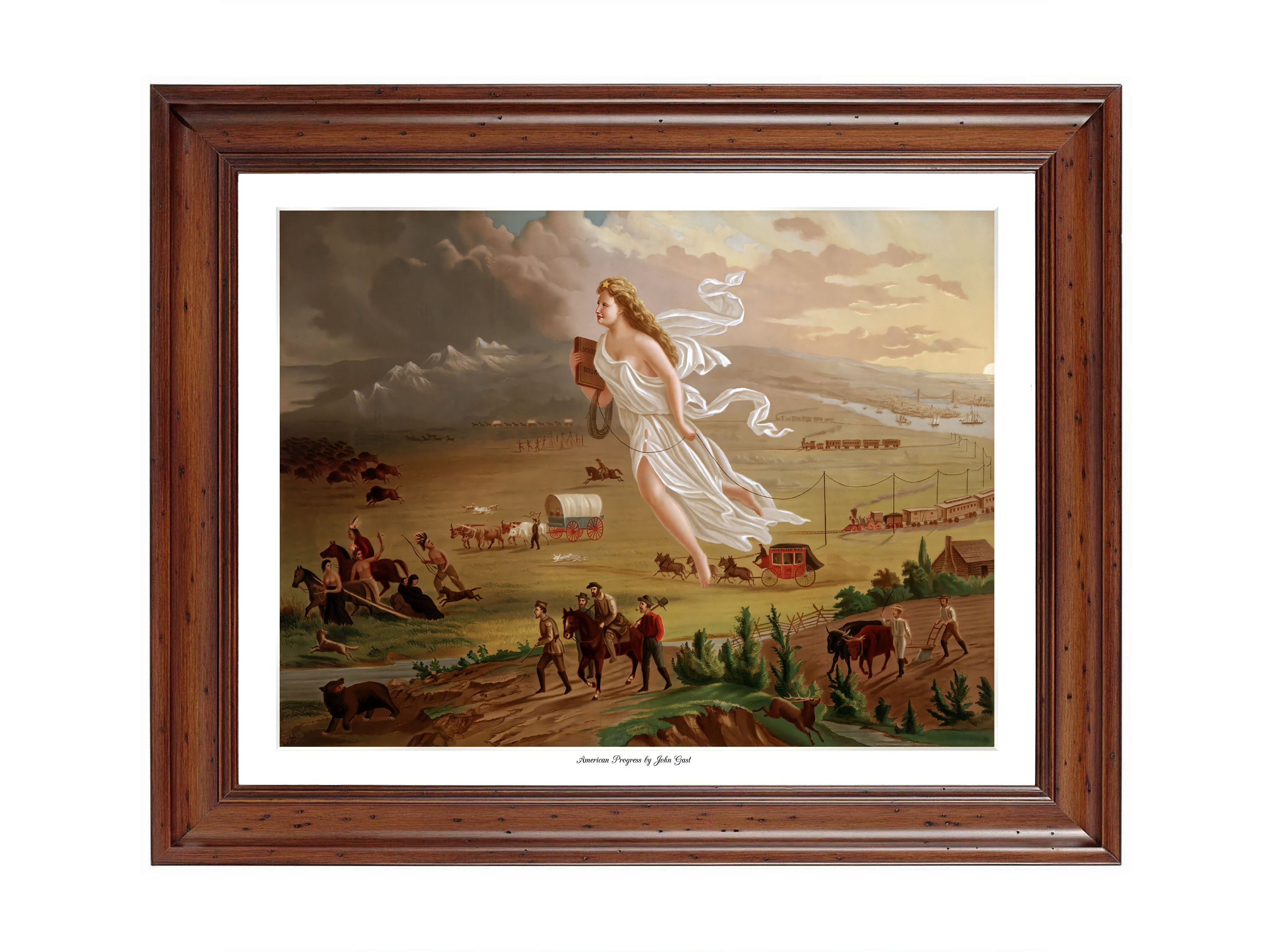 American Progress by John Gast; 18x24" Ready-to-frame Print (picture ...