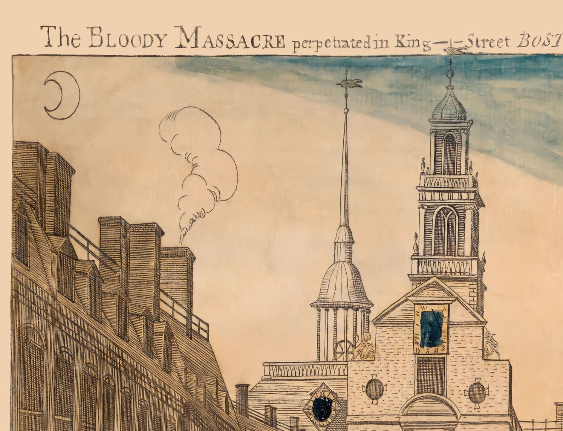 Boston Massacre of 1770; 18x24" Ready-to-frame Print (picture Frame Not ...