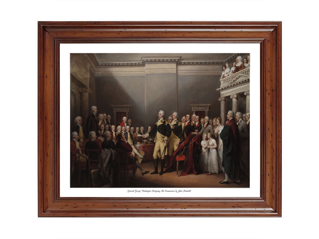 General George Washington Resigning His Commission by John Trumbull ...