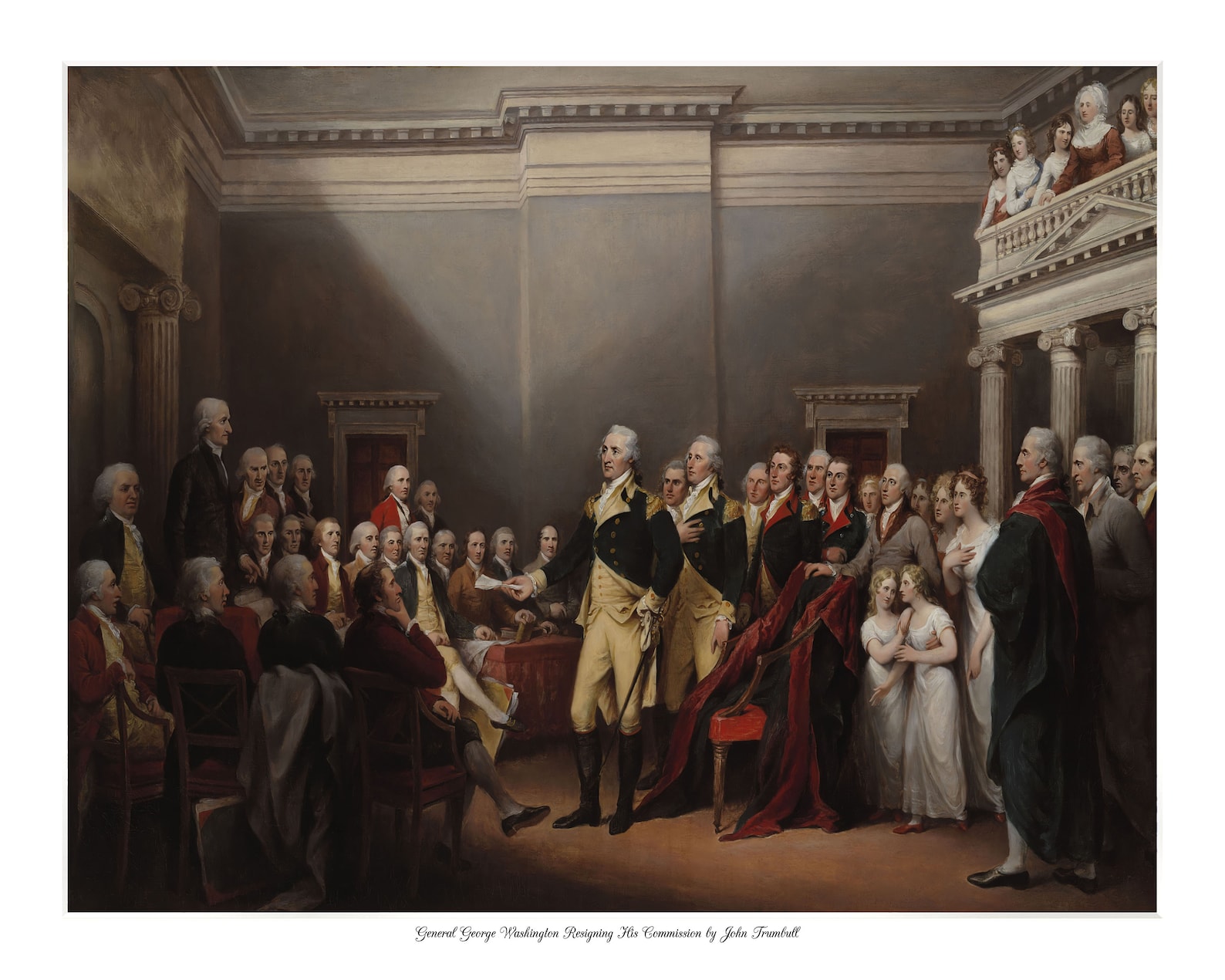 General George Washington Resigning His Commission by John Trumbull ...