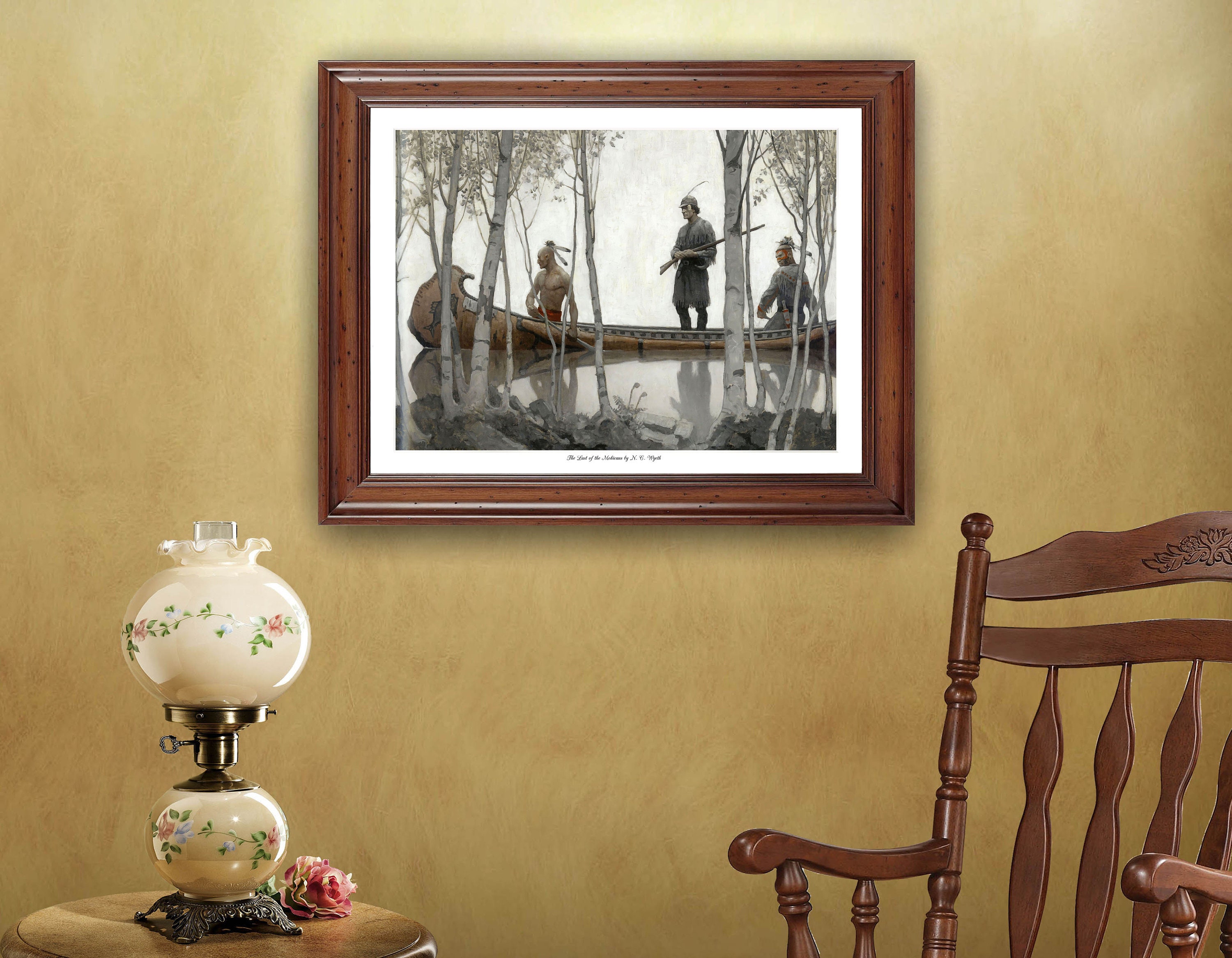 The Last of the Mohicans by N. C. Wyeth; 18x24" Ready-to-frame Print ...