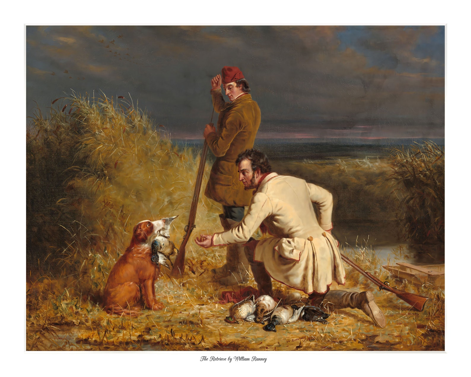 The Retrieve by William Ranney; 18x24" Ready-to-frame Print (picture ...