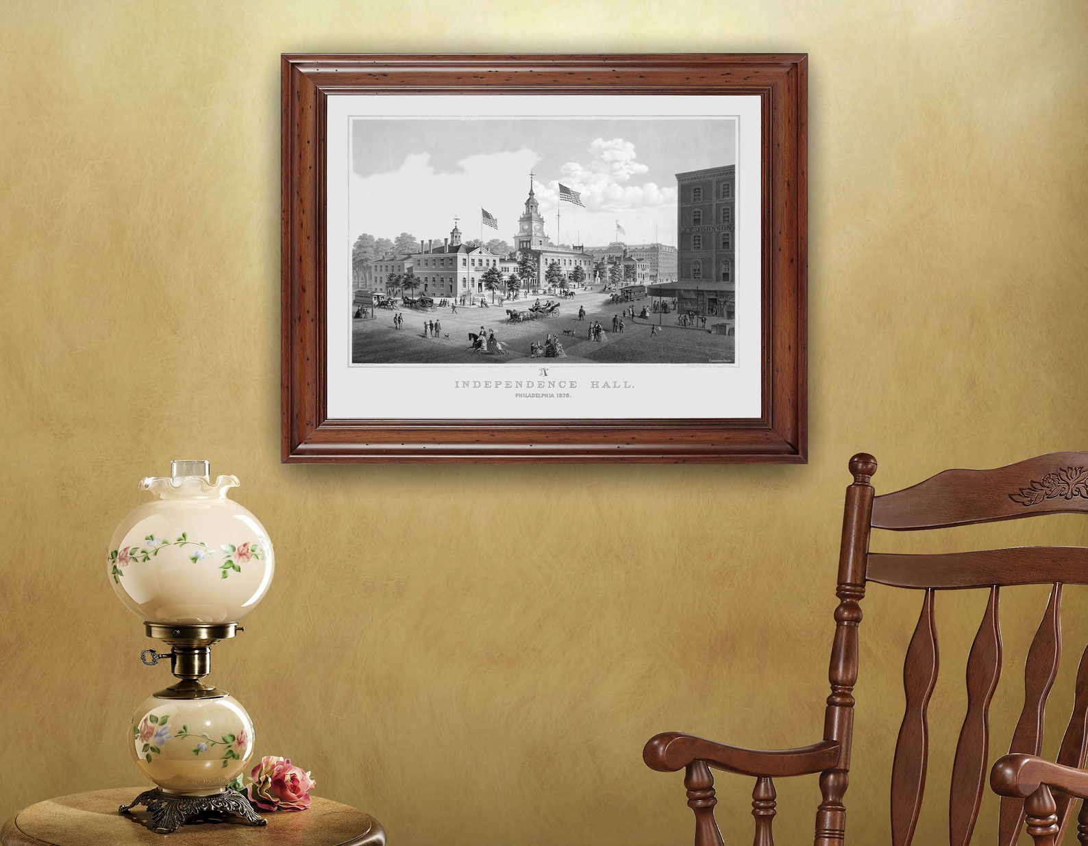 Independence Hall in 1876; 18x24" Ready-to-frame Print (picture Frame ...