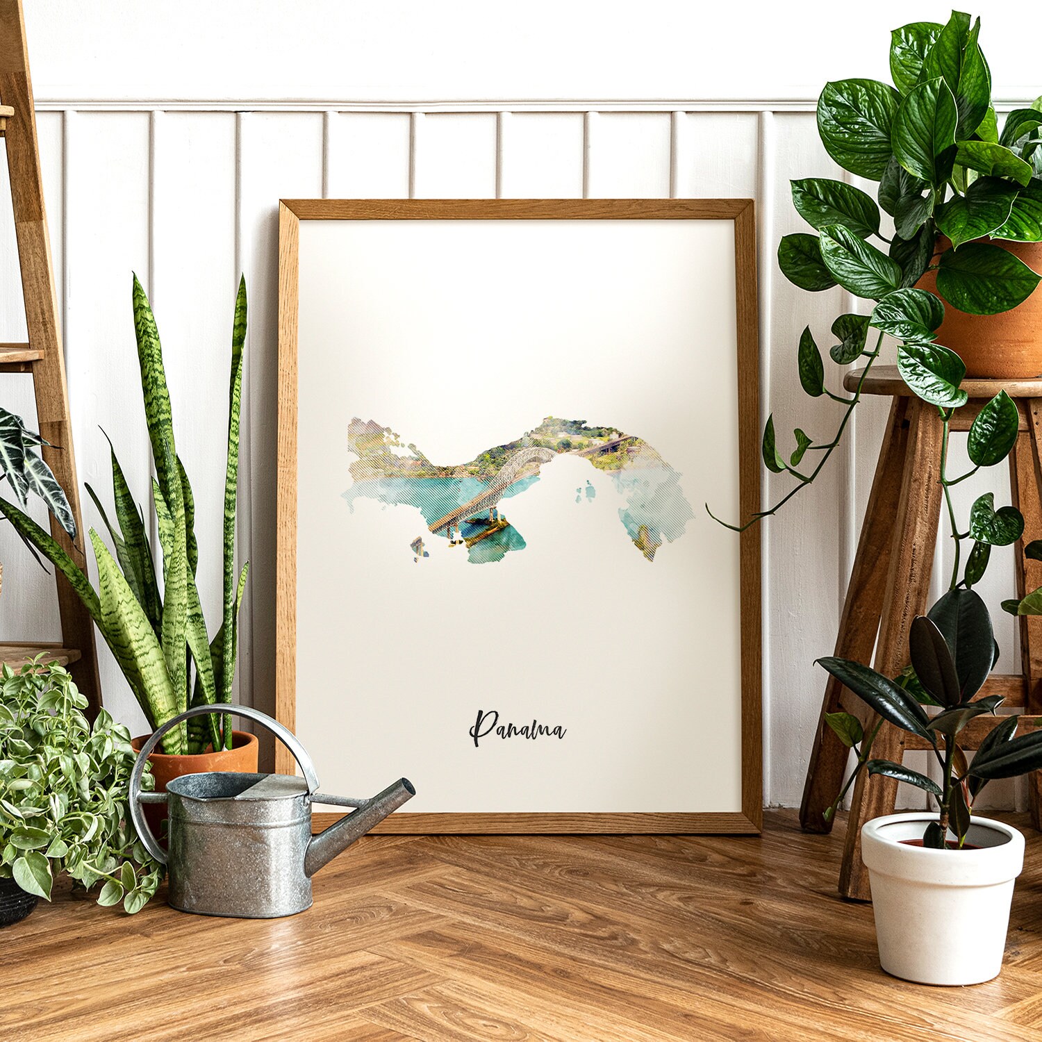 Panama Watercolor Map Digital Download, State Map, Country Map, Map ...