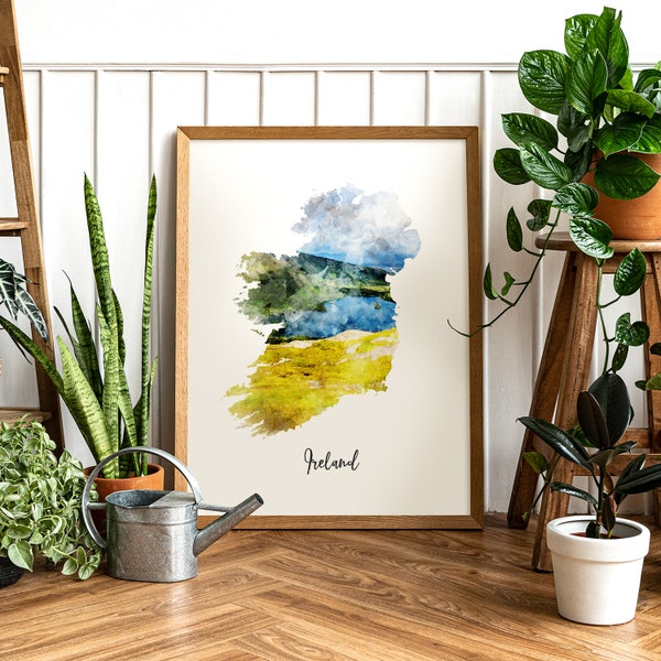 Ireland Watercolor - Etsy