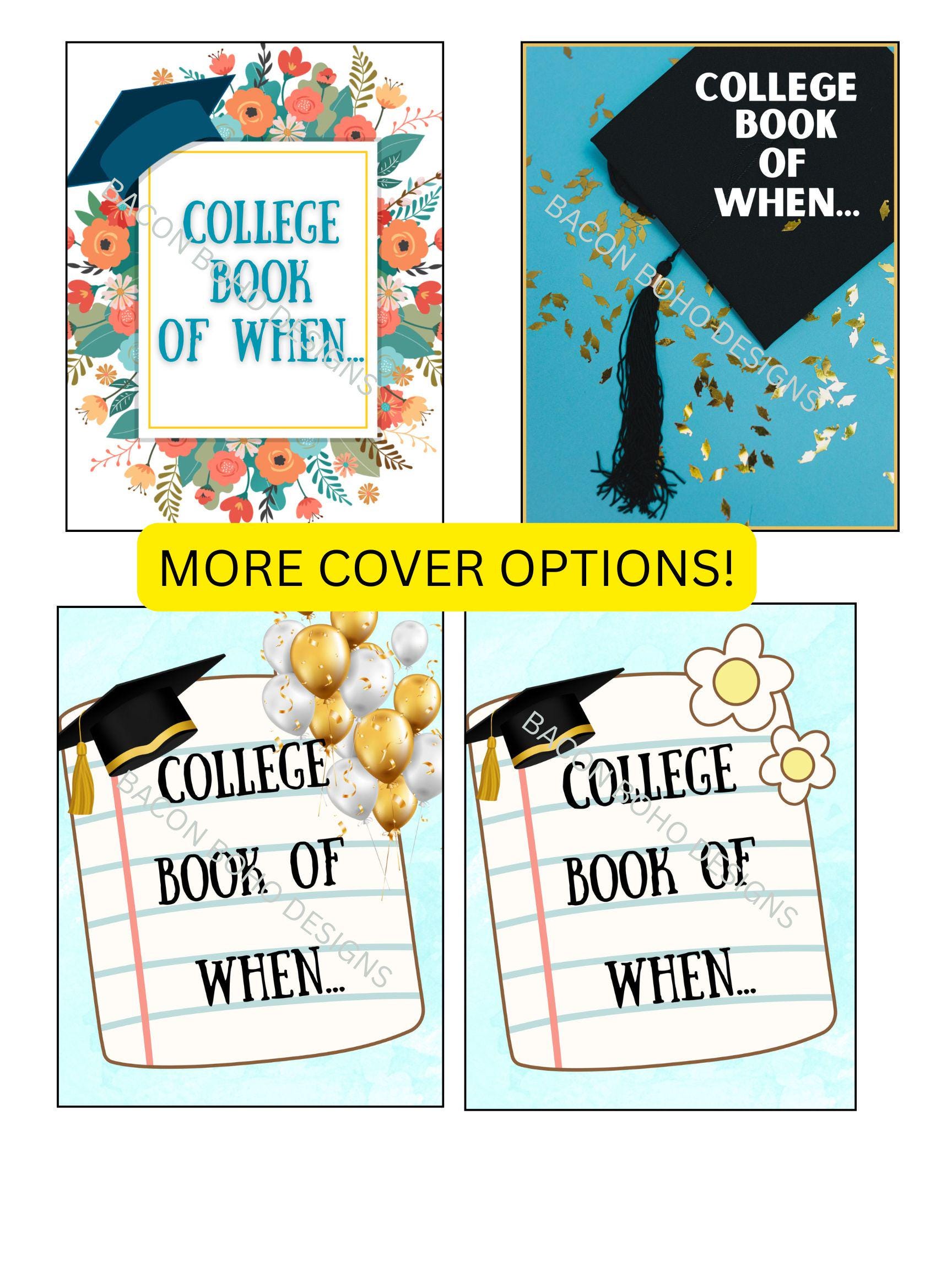 Editable Graduation Gift Card Book, College Survival Book, Gift Card ...