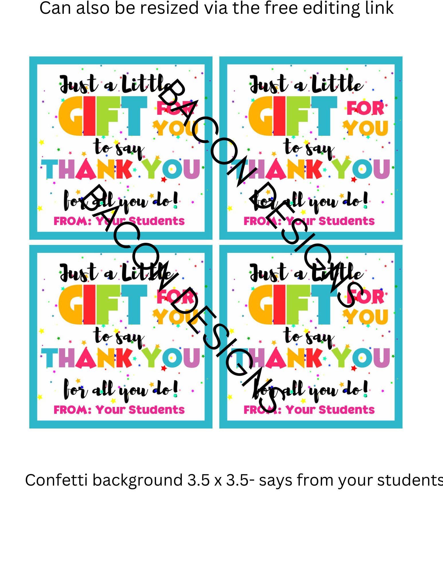 Teacher Appreciation Gift Tag, Teacher Appreciation, Coach Gift ...