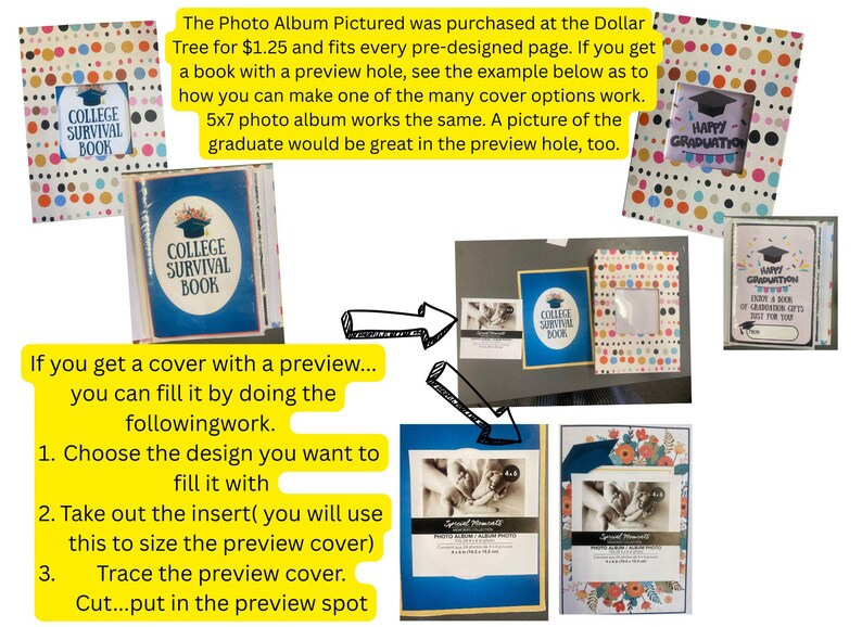 Editable/printable Graduation Gift Card Book, 25 Options,college ...