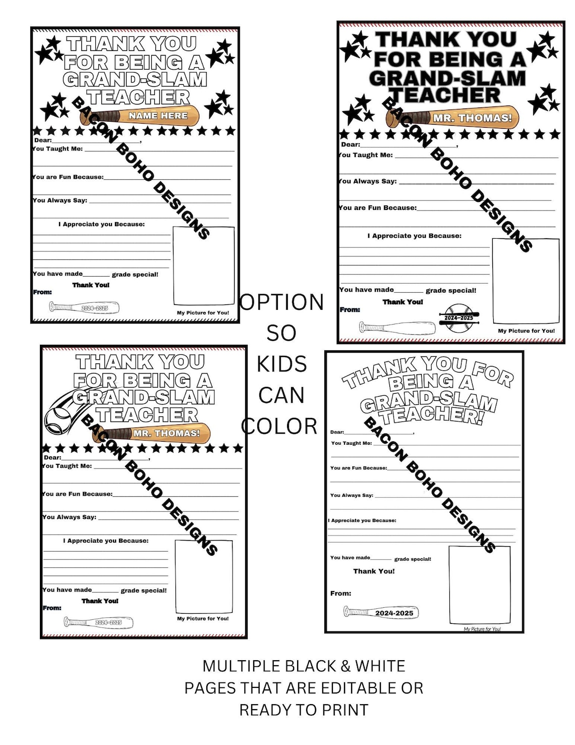 Teacher Appreciation Worksheet; Teacher Gift; Teacher Appreciation Gift ...