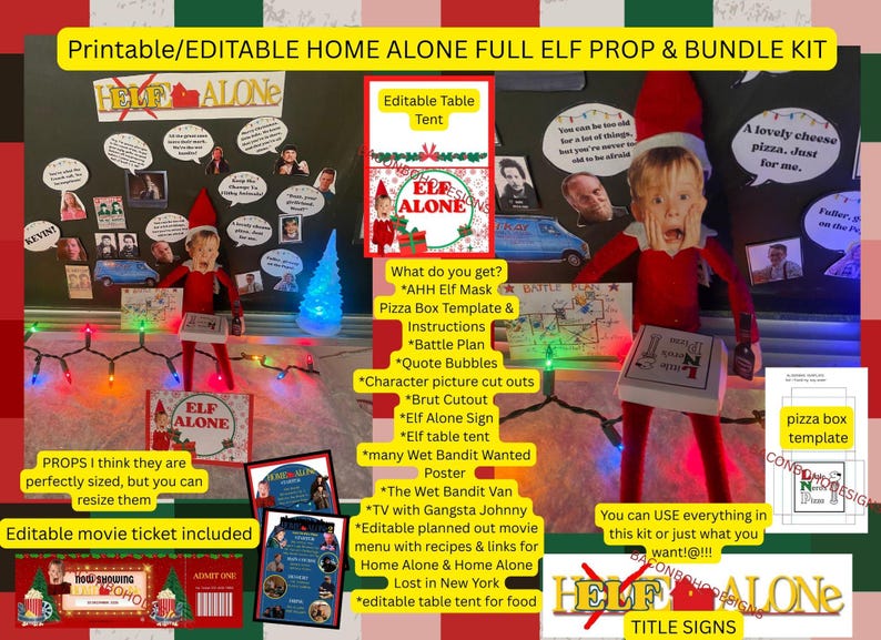 Home Alone ELF Kit, Home Alone Scene, Home Alone Movie Night, Home ...