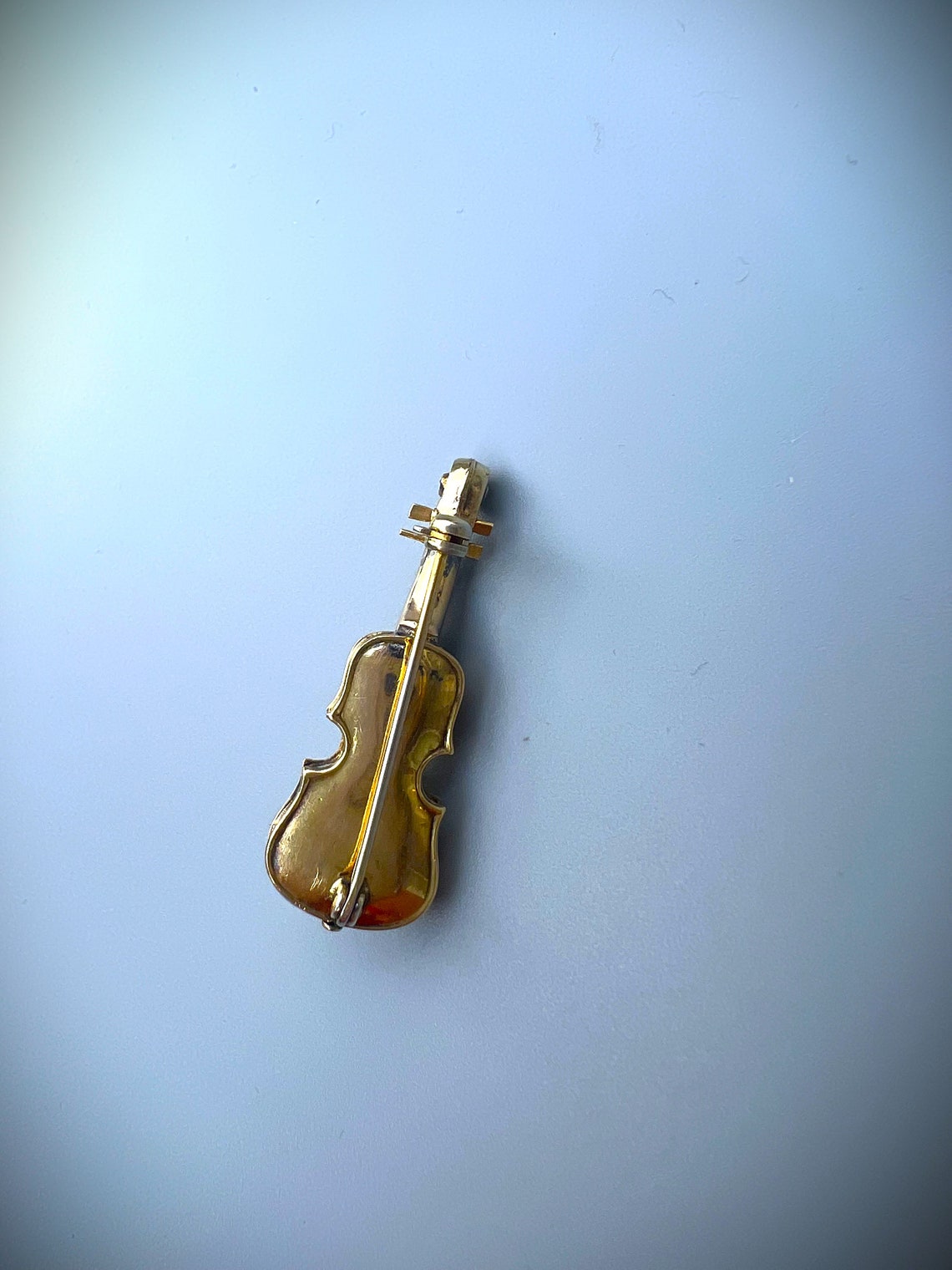 Unique Violin Pin Gold Toned - Etsy