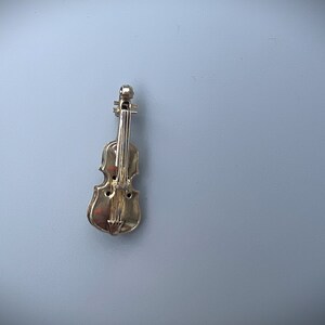 Unique Violin Pin Gold Toned - Etsy