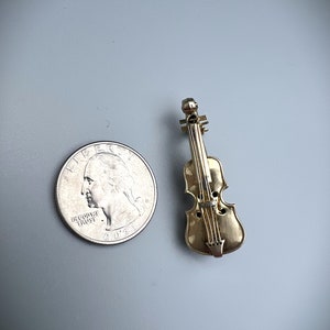 Unique Violin Pin Gold Toned - Etsy
