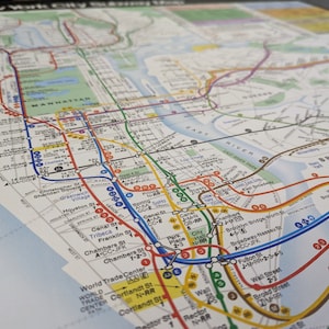 Vintage NYC Subway Map Art Print (1979 Diamond Jubilee) - Etsy
