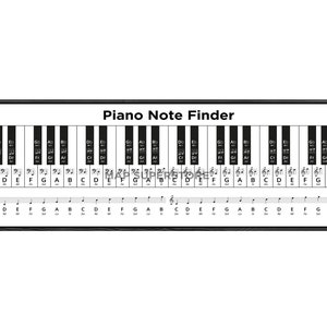 Piano Note Finder Poster - Music Learning and Practice Aid - Etsy