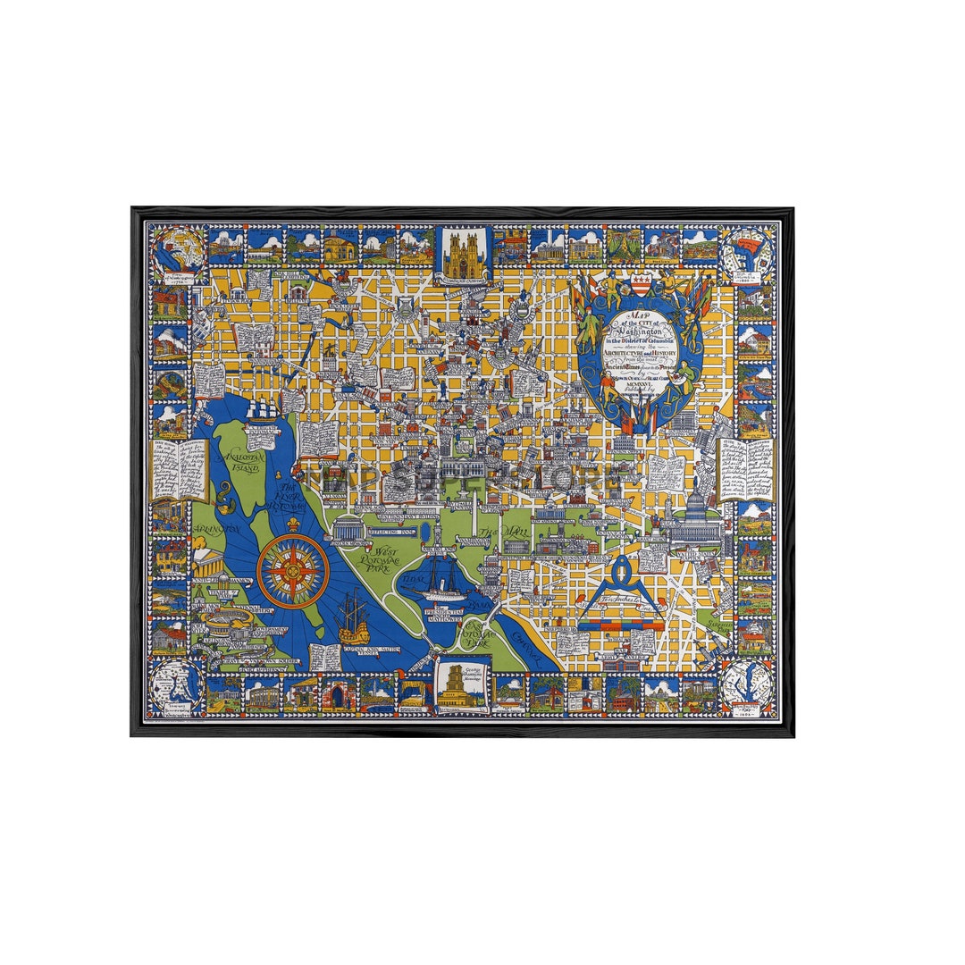Capital Map of Washington, D.C.: Architectural History Unveiled ...