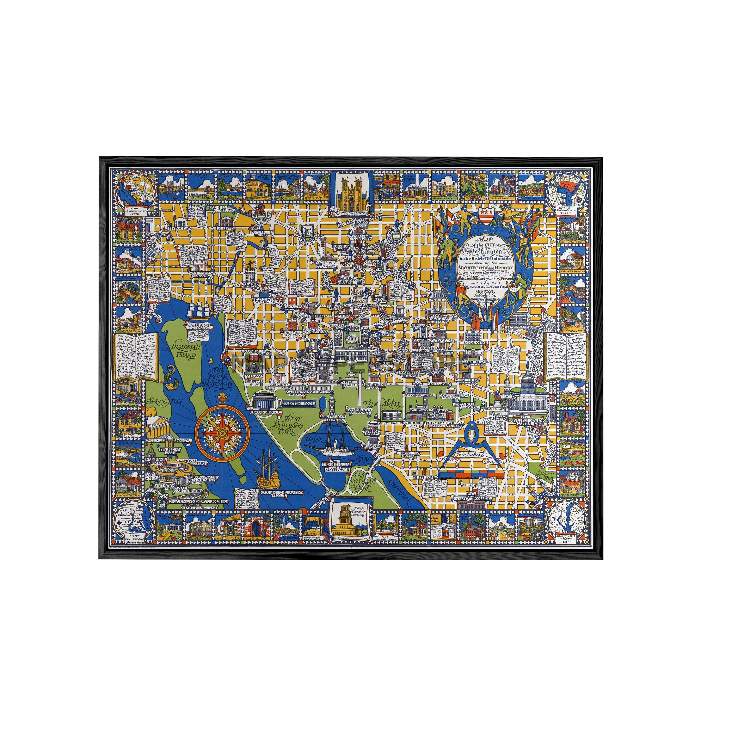 Capital Map of Washington, D.C.: Architectural History Unveiled ...