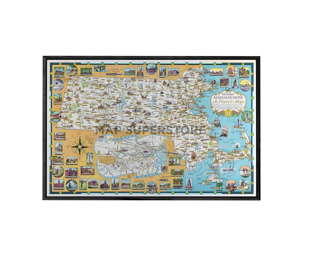 Historic Massachusetts: Your Guide to the Bay State's Rich Heritage - Etsy
