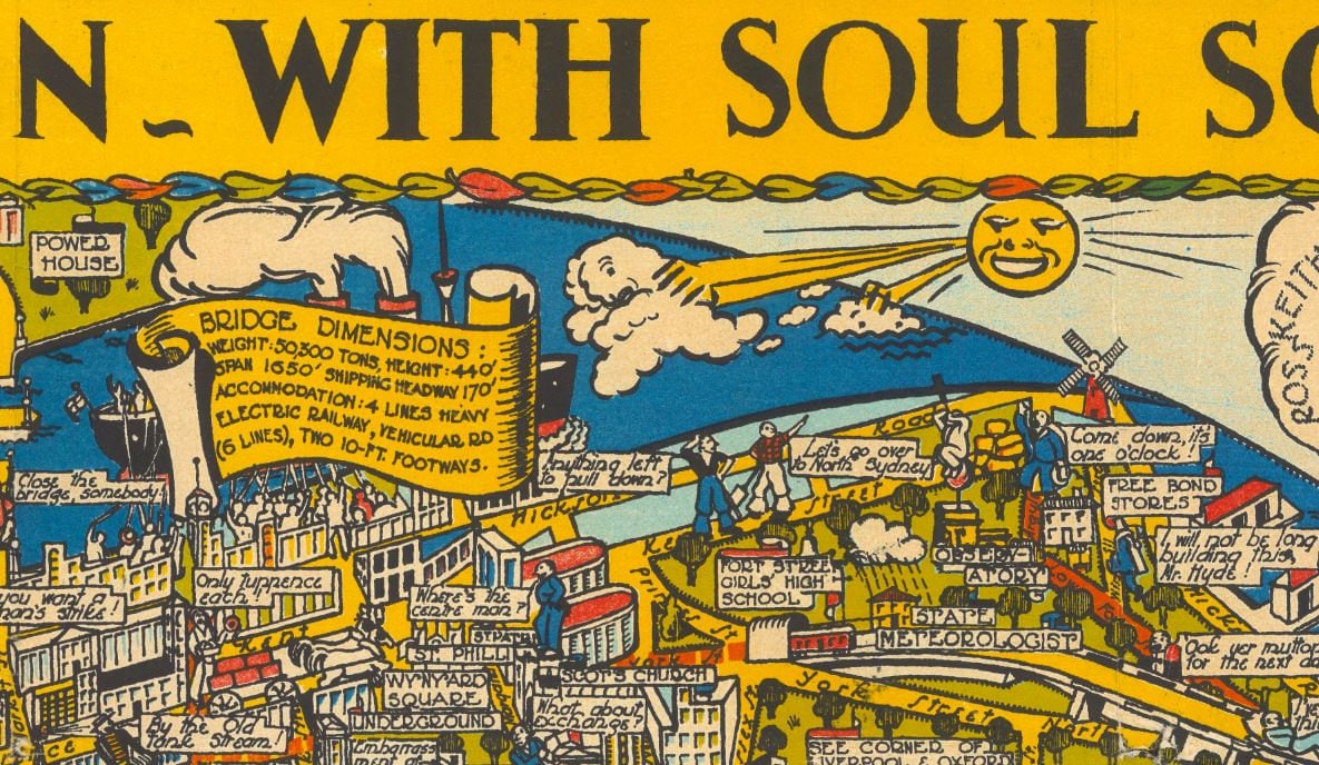 The Sydney Harbour Bridge Map - Commemorating the Iconic Opening ...