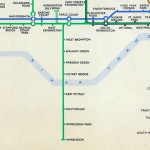 Vintage London Underground Map: Central Line Expansion (1947) | Canvas ...