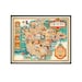 1950 Devon Pictorial Map: Vintage British Railway Travel Poster - Etsy