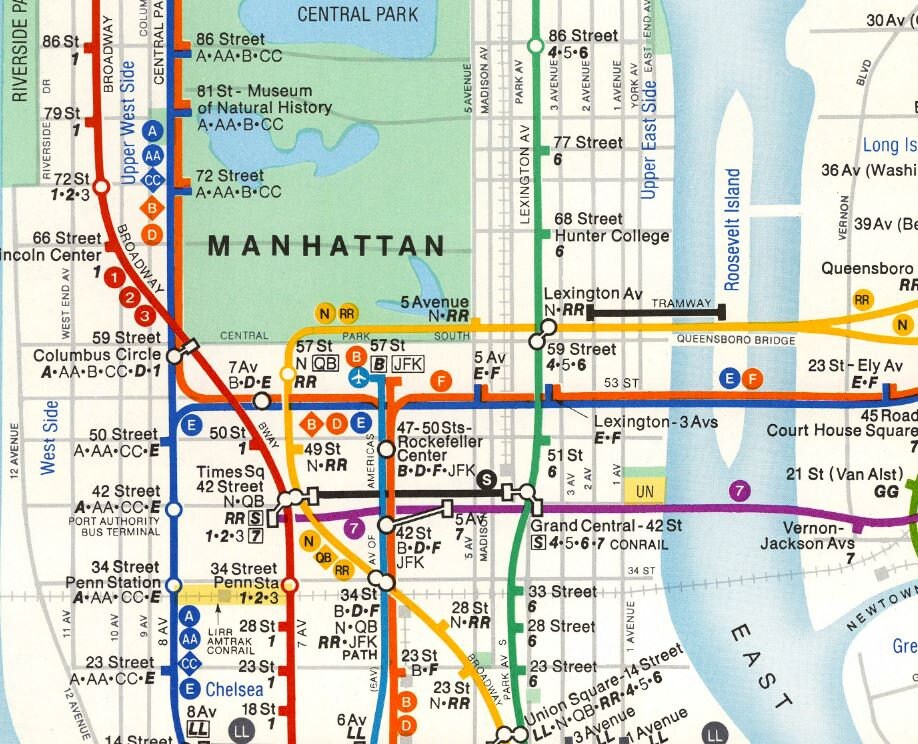Vintage NYC Subway Map Art Print (1979 Diamond Jubilee) - Etsy