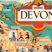1950 Devon Pictorial Map: Vintage British Railway Travel Poster - Etsy