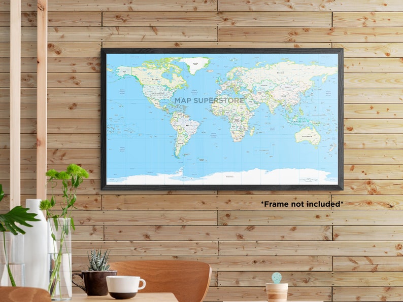 Detailed Political World Map Names of Countries, Cities, Capitals ...