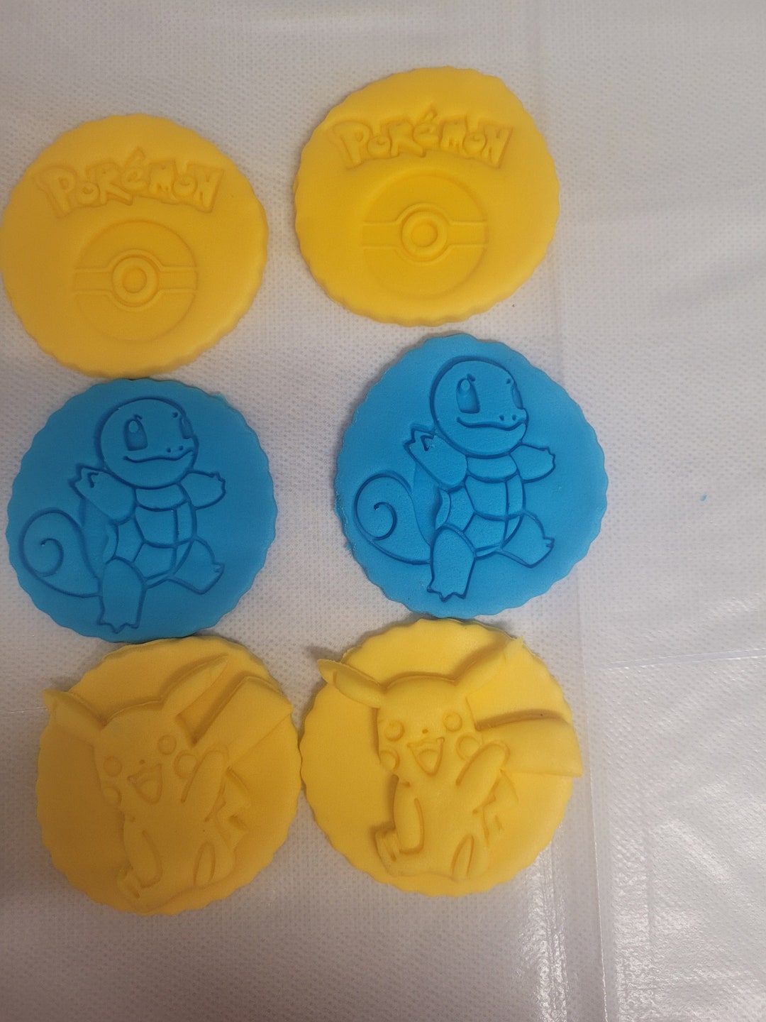 Pokemon Fondant Icing Cupcake Toppers - Etsy