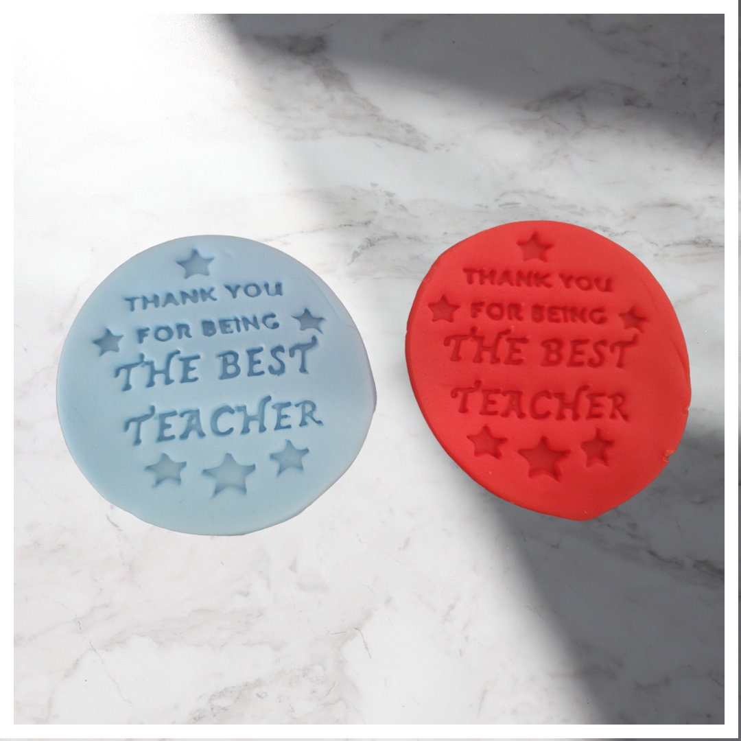 Thank You Best Teacher Cupcake Toppers - Etsy
