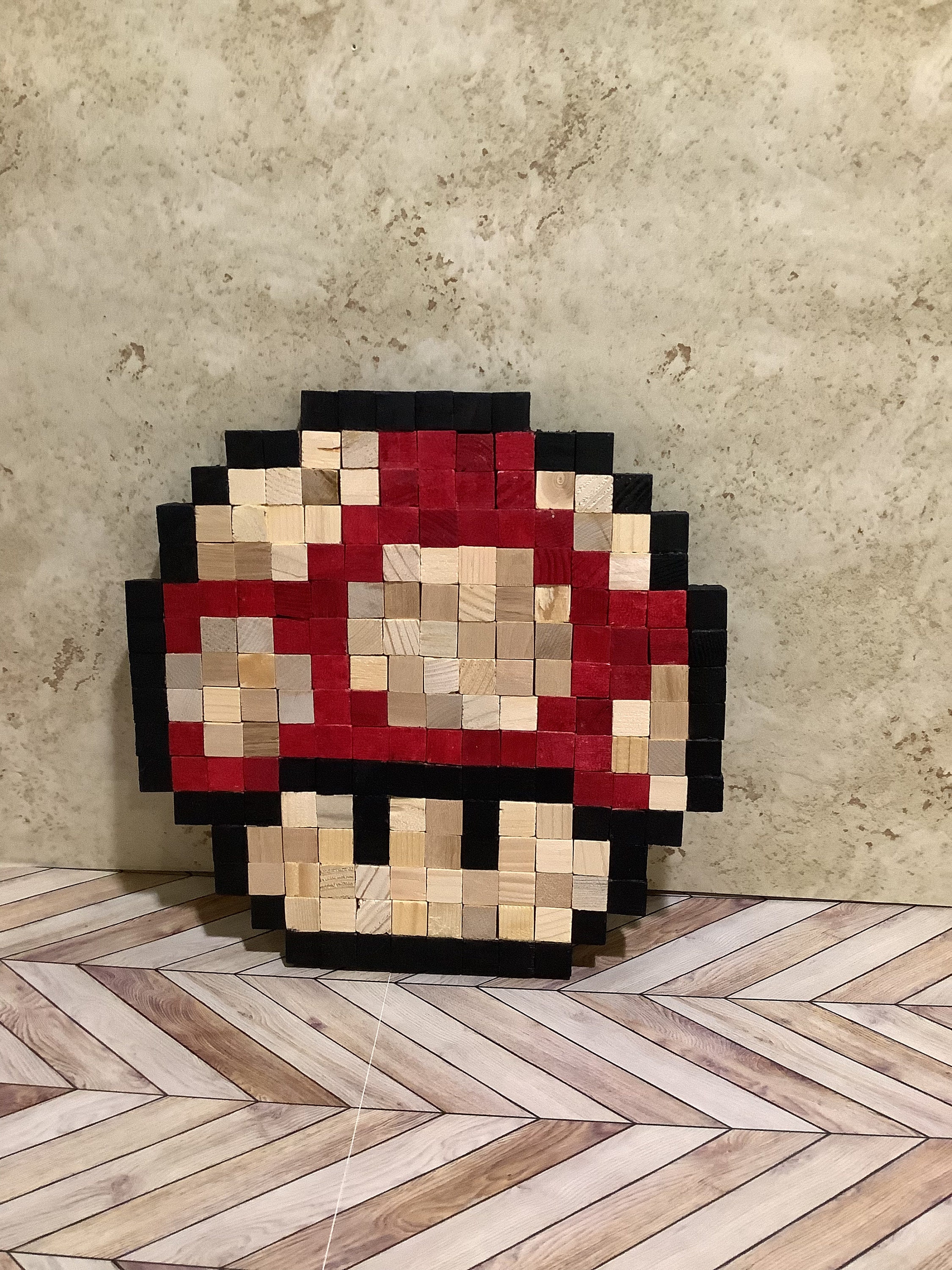 Mushroom Pixel Sign - Etsy