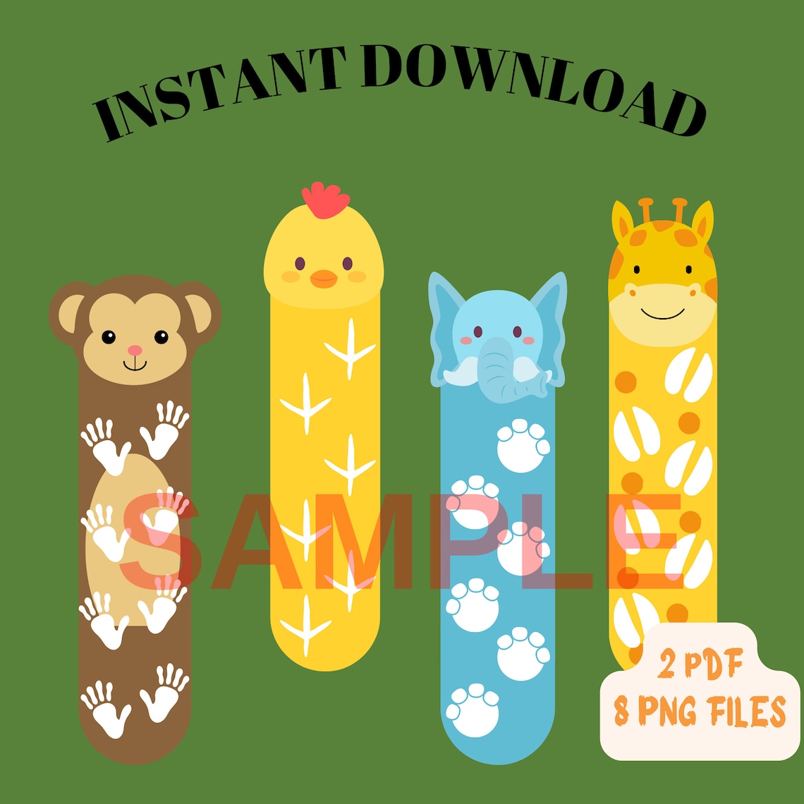 Printable Bookmarks for Kids | Animal-themed Bookmarks | Kids Bookmarks ...
