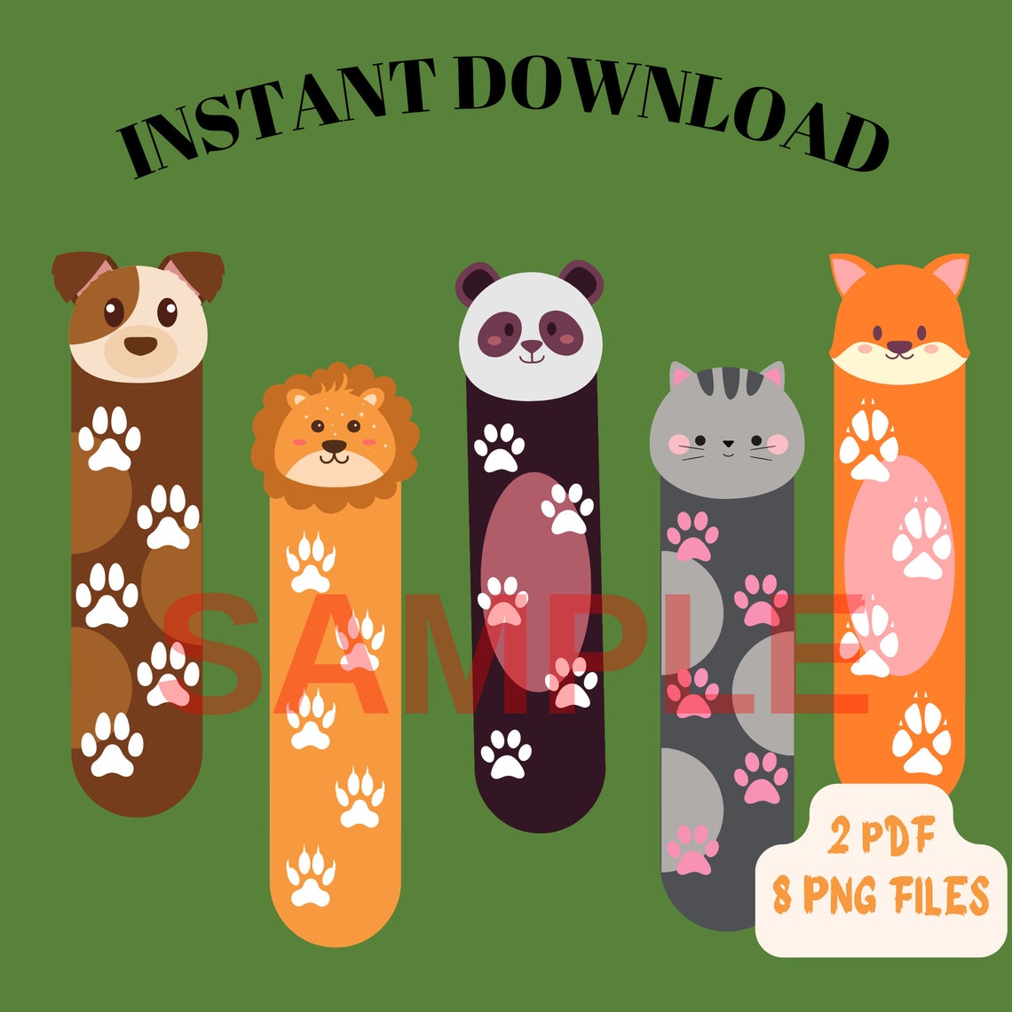 Printable Bookmarks for Kids | Animal-themed Bookmarks | Kids Bookmarks ...
