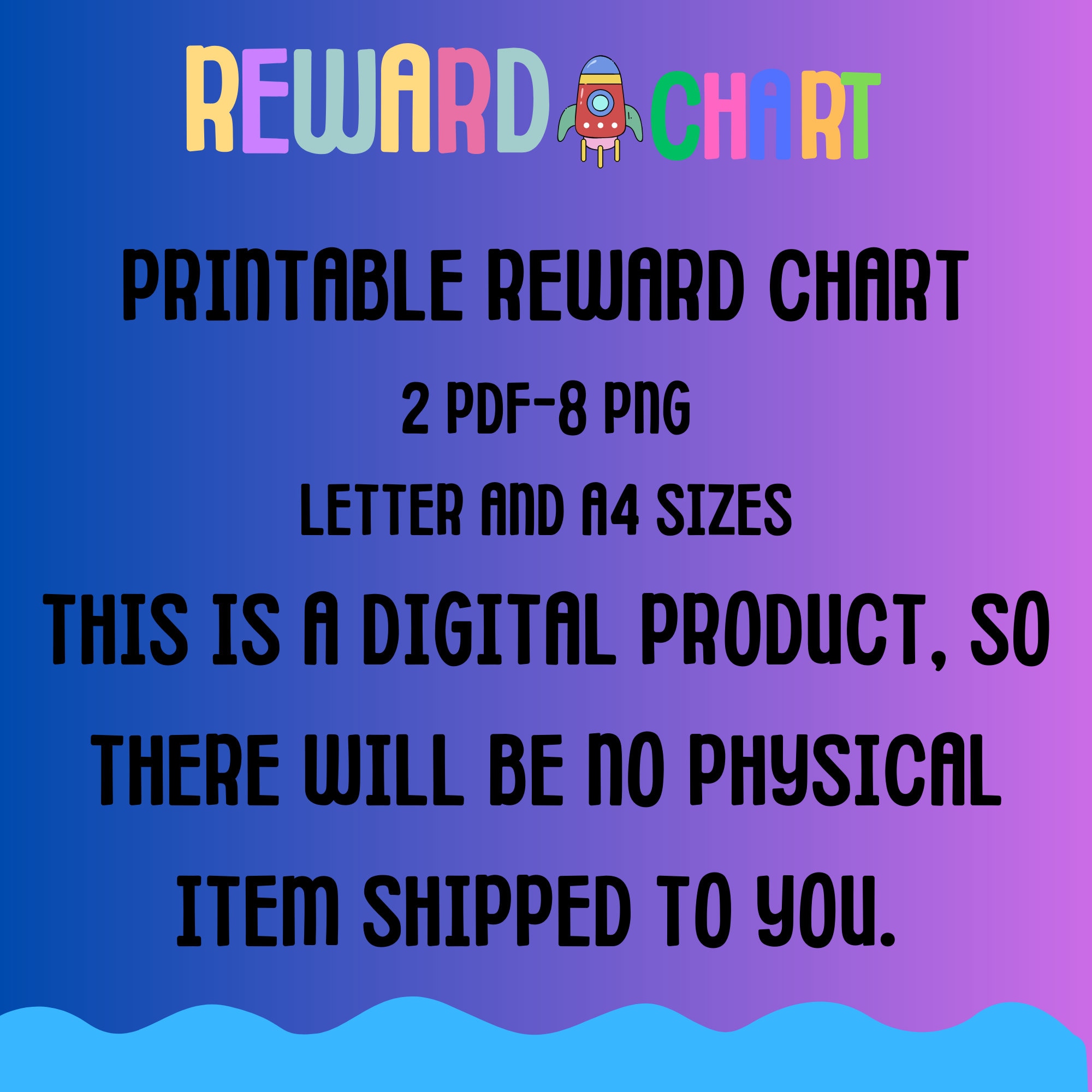 Kids Reward Chart | Printable Space-themed Reward Chart | Reward Chart ...