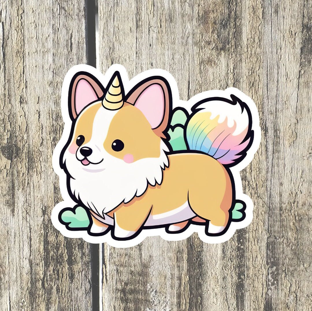 Corgi Water Bottle Sticker Bundle - Etsy