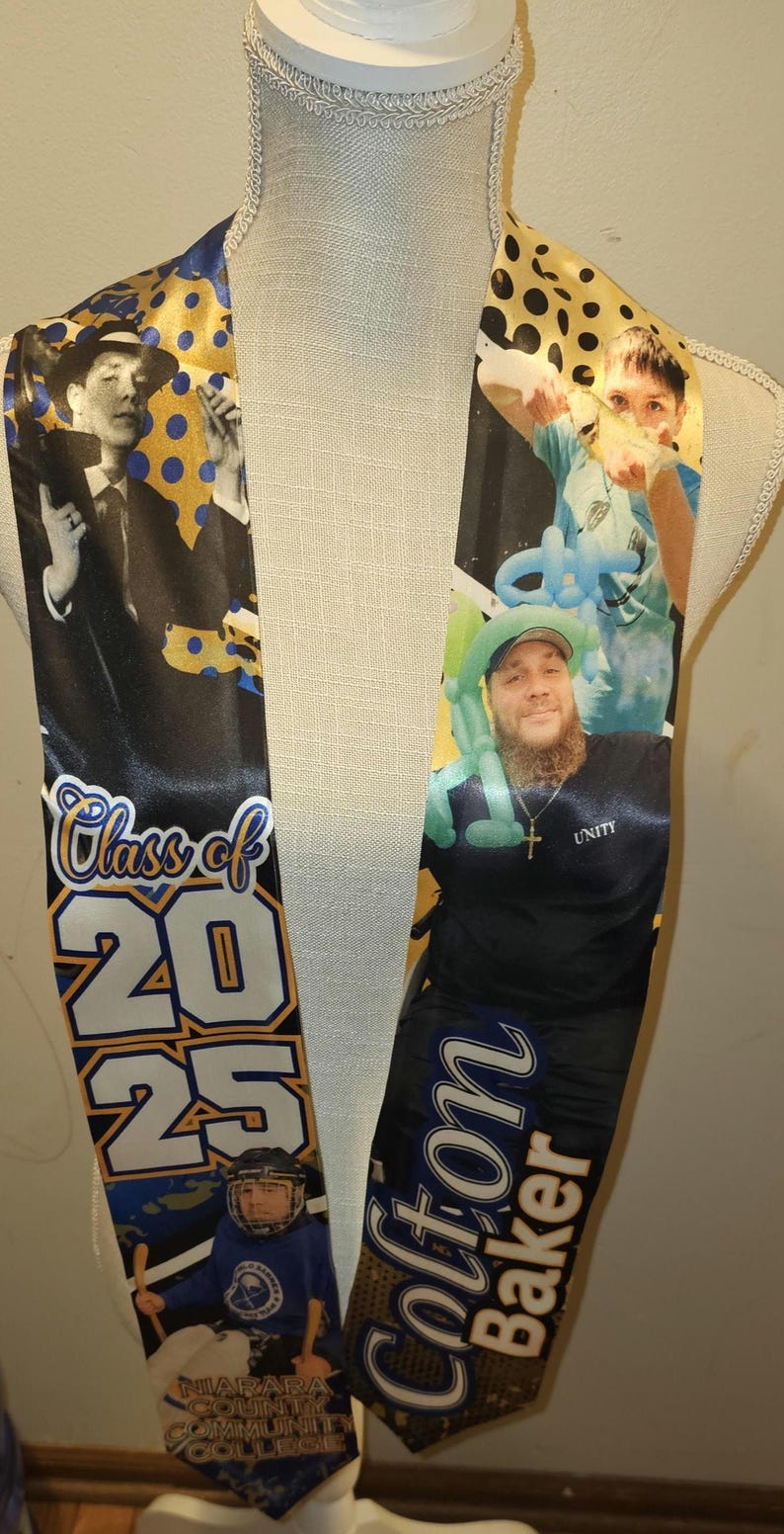 Graduation Stole | Personalized Graduation Stole | Custom Grad Sash ...