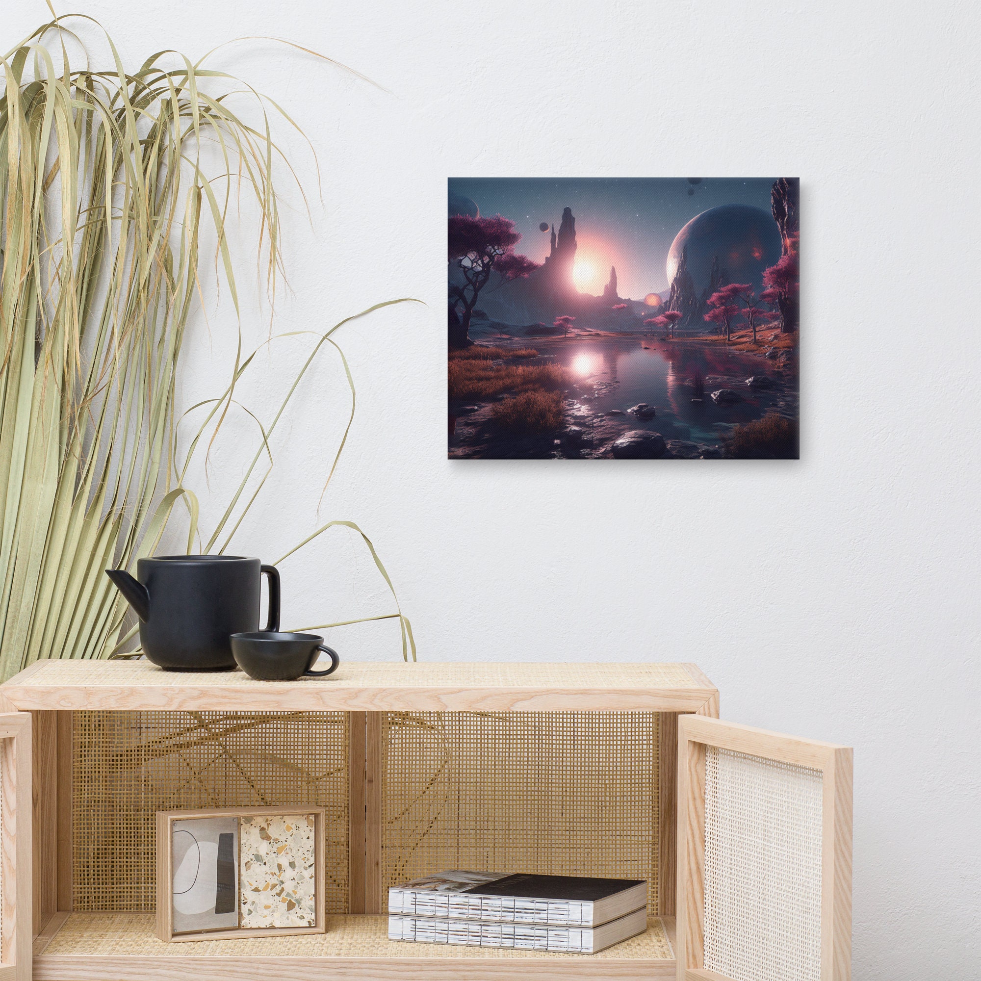 Enchanted Alien Nightscape | Wall Art Print - Etsy